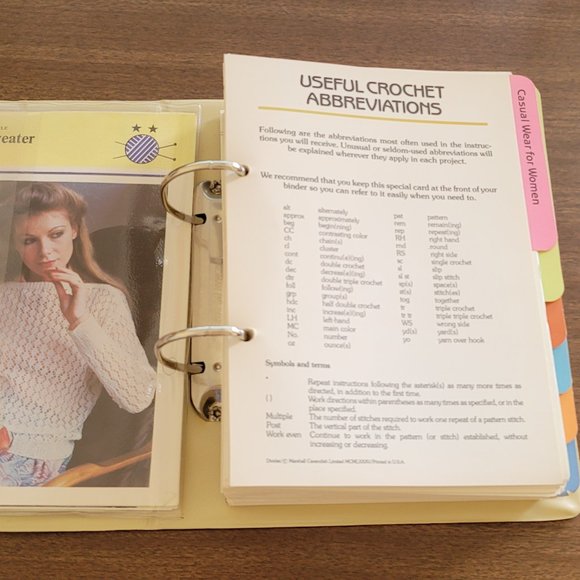 Other | Quickn Easy Crocheting Binder Full Of Patterns Information ...